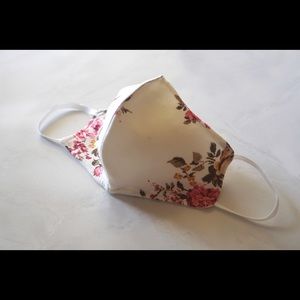 Hand Crafted | Other | Reusable Washable White Spring Floral Face Mask ...